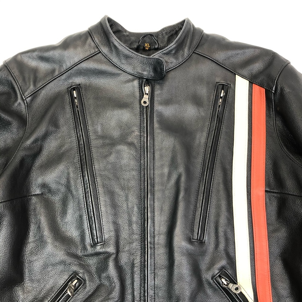 Harley Davidson Racing Leather Jacket Black - Xl - Gem